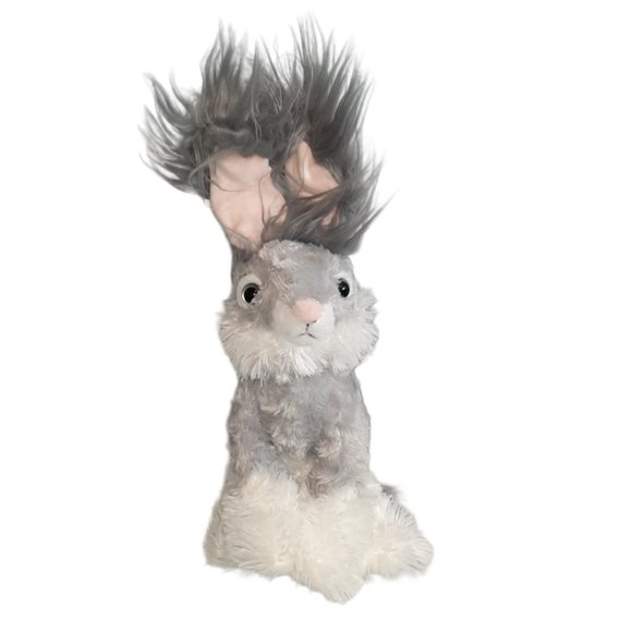 Dan Dee | Toys | Dan Dee Angora Bunny Rabbit Gray White Plush Stuffed ...
